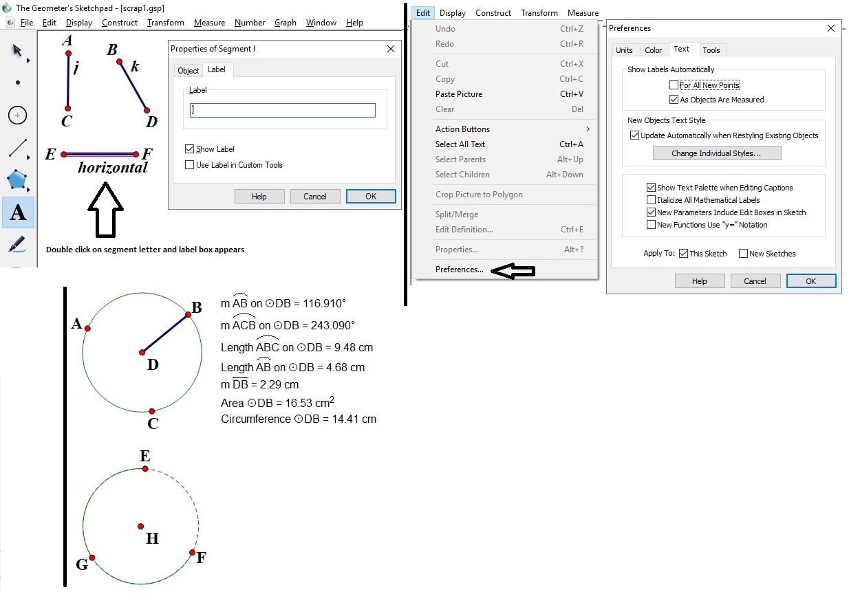 Geometer's Sketchpad Notes