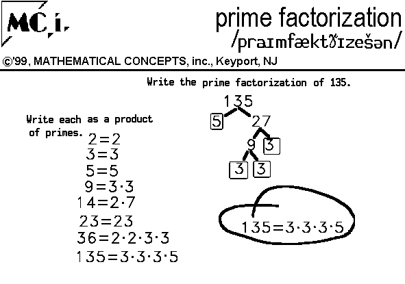 prime factorization