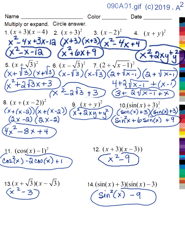 Precalc Support Problems
